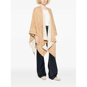 Fendi Neutrals Coats Capes - Cream