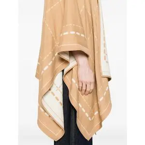 Fendi Neutrals Coats Capes - Cream