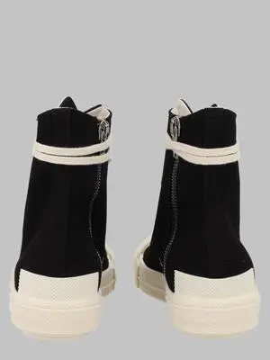 Rick Owens Denim High Top Sneakers