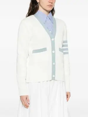 Thom Browne Cardigan With Striped Details