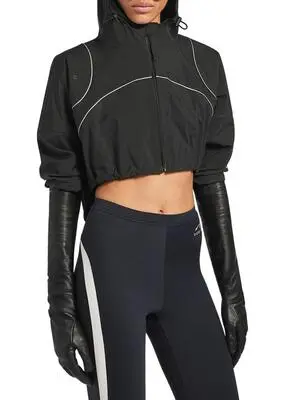 Balenciaga Techwear Cropped Jacket - Black