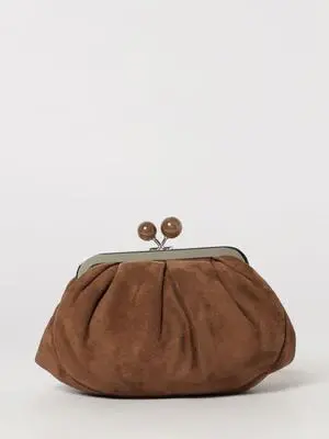 Max Mara Weekend Max Mara Women Valois Pasticcino Mini Suede Clutch Weekend Max Mara Brown