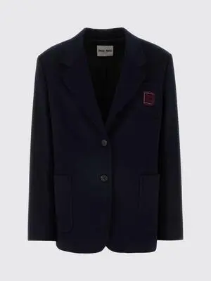 Miu Miu Notched Lapel Outerwear For Women