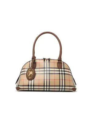 Burberry Small 'primrose' Bag In Beige Cotton Blend - Cream