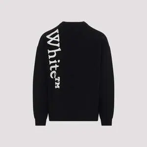 Off-White Vertical Bookish Knit Crewneck