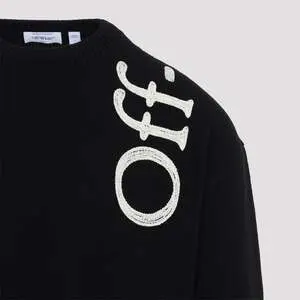 Off-White Vertical Bookish Knit Crewneck
