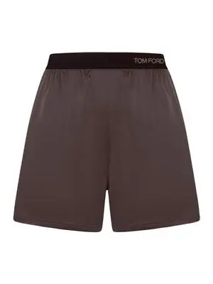 TOM FORD Silk Satin Shorts - Multicolor