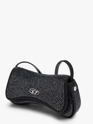 DIESEL® Play Crossbody Xs Shoulder Bag With All-over Rhinestones - Multicolor