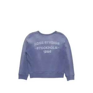 Acne Studios Sprayed Cotton Fleece Sweatshirt - Blue
