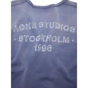 Acne Studios Sprayed Cotton Fleece Sweatshirt - Blue