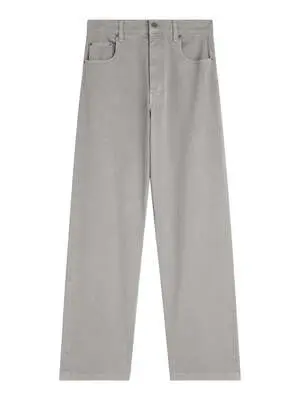 Phoebe Philo Ash Grey Cotton Zip-fly Jeans