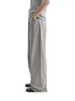 Phoebe Philo Ash Grey Cotton Zip-fly Jeans