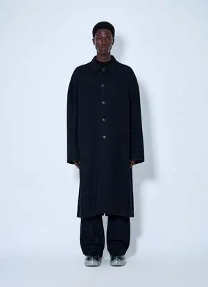 Rick Owens Buttoned Brad Coat - Black