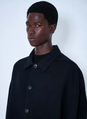 Rick Owens Buttoned Brad Coat