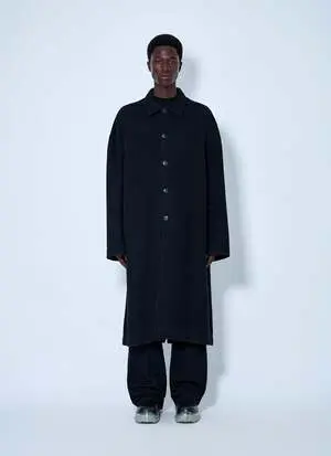 Rick Owens Buttoned Brad Coat - Black