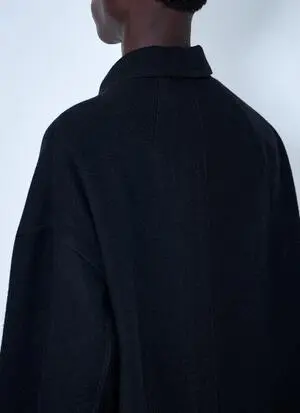 Rick Owens Buttoned Brad Coat