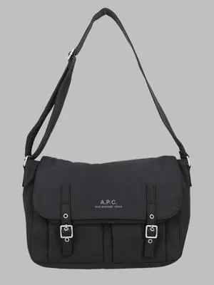 A.p.c. Borsa A Spalla Archive Con Fibbia - Black