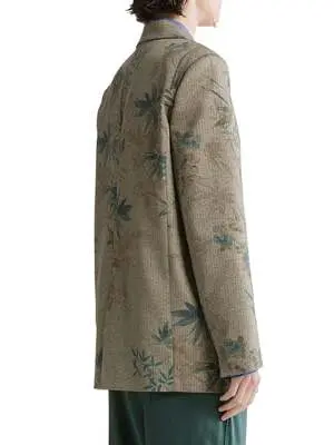 FORTE_FORTE Single-breasted Floral Print Blazer