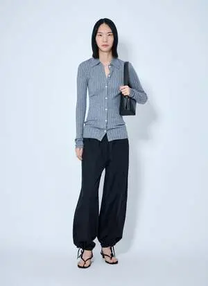TOTEME Drawstring Cotton Trousers