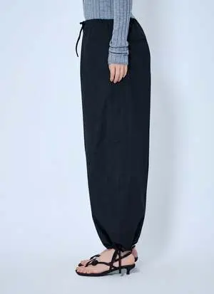 TOTEME Drawstring Cotton Trousers