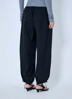 TOTEME Drawstring Cotton Trousers