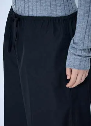 TOTEME Drawstring Cotton Trousers