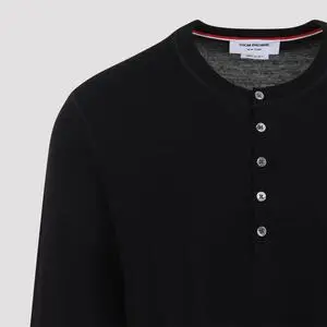 Thom Browne Wool Long Sleeve Henley