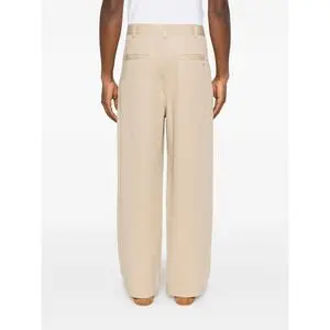 A.p.c. Cotton Pleated Trousers - Cream