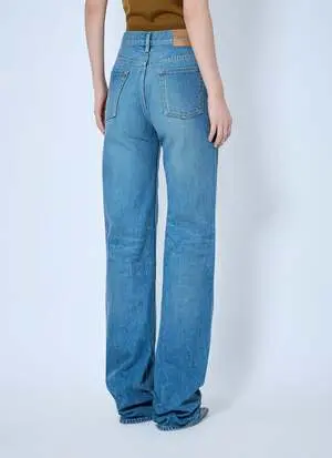 Saint Laurent Flared High-waisted Five-pocket Jeans