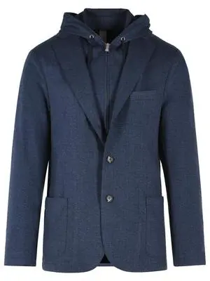 Eleventy Polyester Blend Blazer - Blue