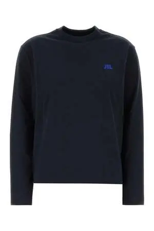 JIL SANDER Midnight Cotton T-shirt - Blue