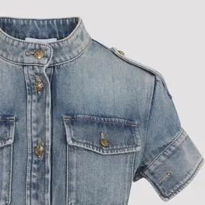 Alexander McQueen Denim Mini Dress