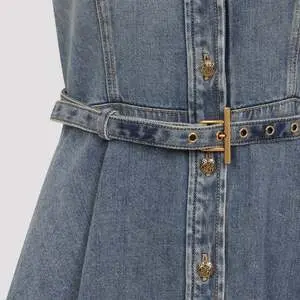 Alexander McQueen Denim Mini Dress