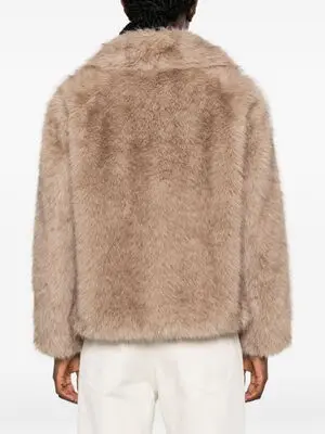 Max Mara Faux-fur Jacket - Multicolor