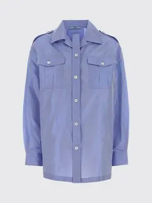 Prada Silk Taffeta Shirt - Blue