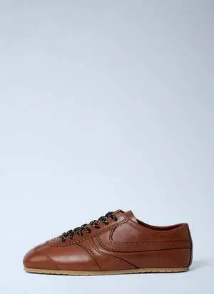 Dries Van Noten Suede Trimmed Sneakers