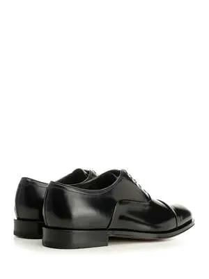 FERRAGAMO Leather Cap Toe Oxford Shoes