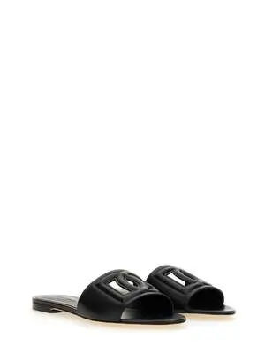 Dolce & Gabbana Sandalo Slide Con Logo