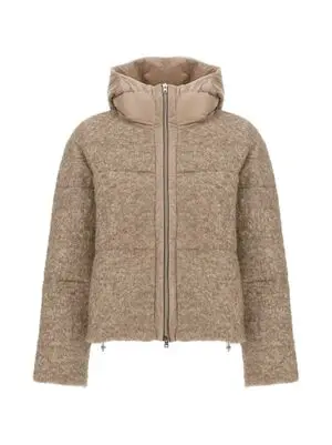 Herno Bouclé Short Down Jacket