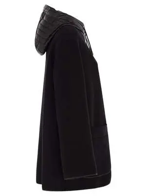 FAY Two-material Wool And Cashmere Caban Coat
