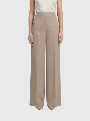 Max Mara Taffeta Palazzo Trousers - Brown