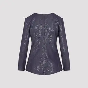 Giorgio Armani Sequined Jersey Jacket - Multicolor