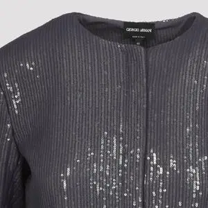 Giorgio Armani Sequined Jersey Jacket - Multicolor