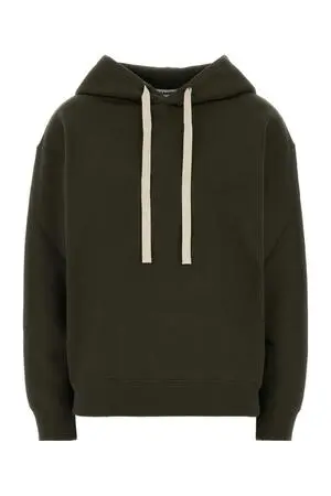 JIL SANDER Olive Cotton Sweatshirt - Green