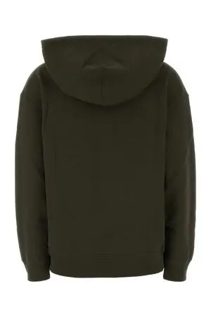 JIL SANDER Olive Cotton Sweatshirt - Green