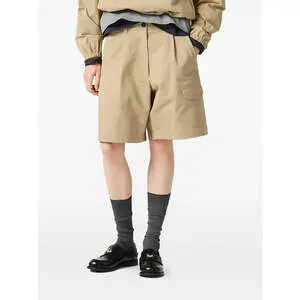 Miu Miu Neutrals Shorts Tailored Shorts - Cream