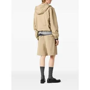 Miu Miu Tailored Bermuda Shorts - Cream