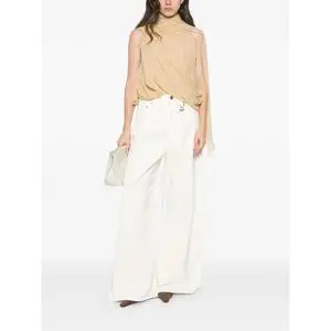 Sportmax Denim Wide-leg Jeans - White