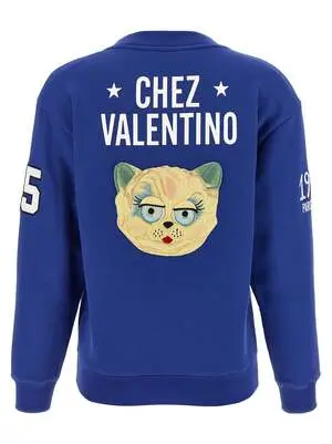 Valentino Garavani Cotton Sweatshirt - Blue