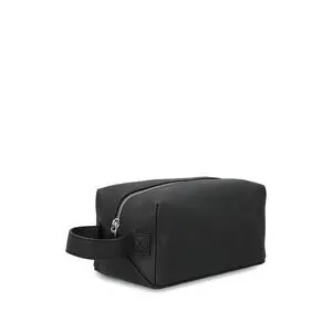 Fendi Leather Wash Bag - Black